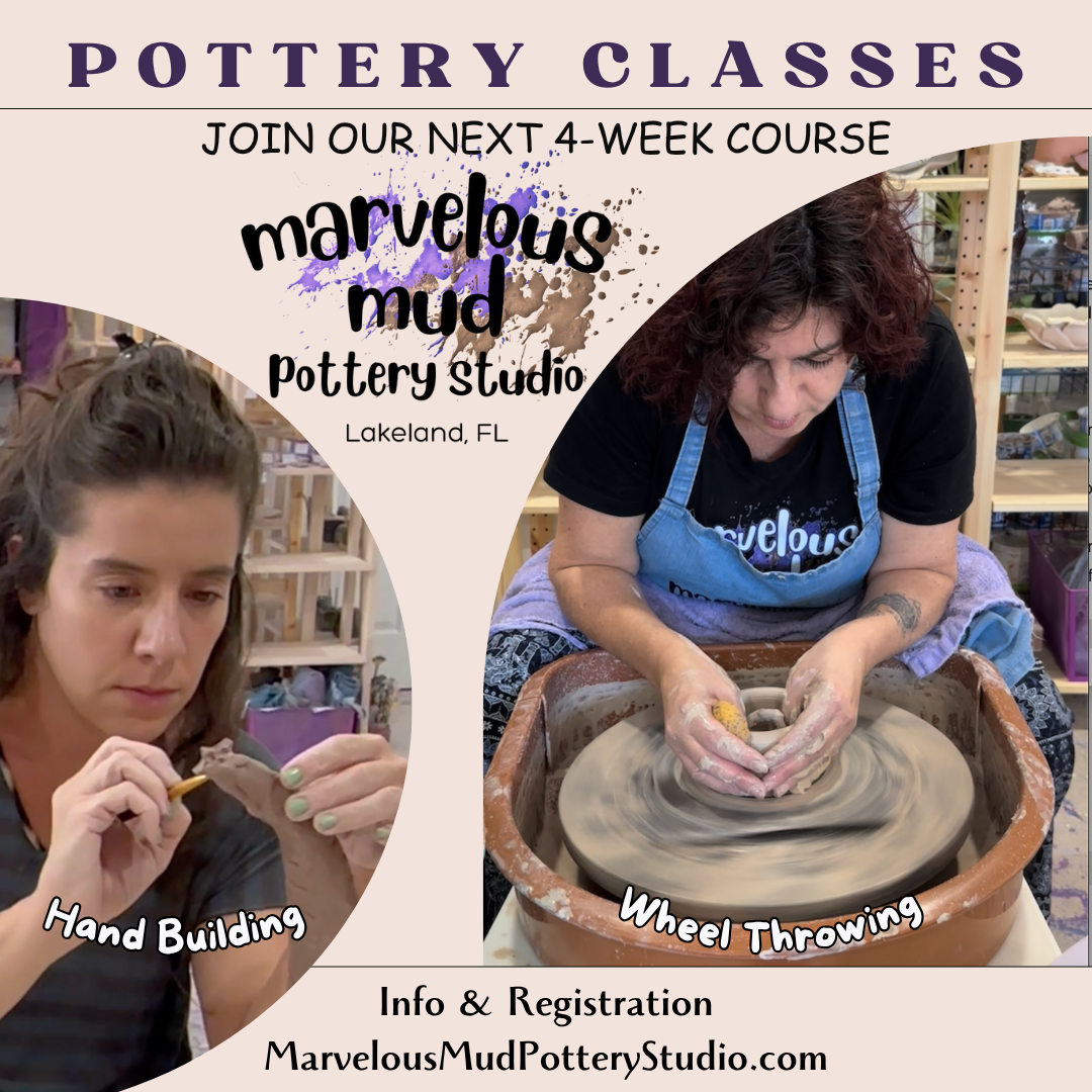 Pottery 4 Week Clay Classes - Dig Deep - Membership Prerequisite - Adu ...