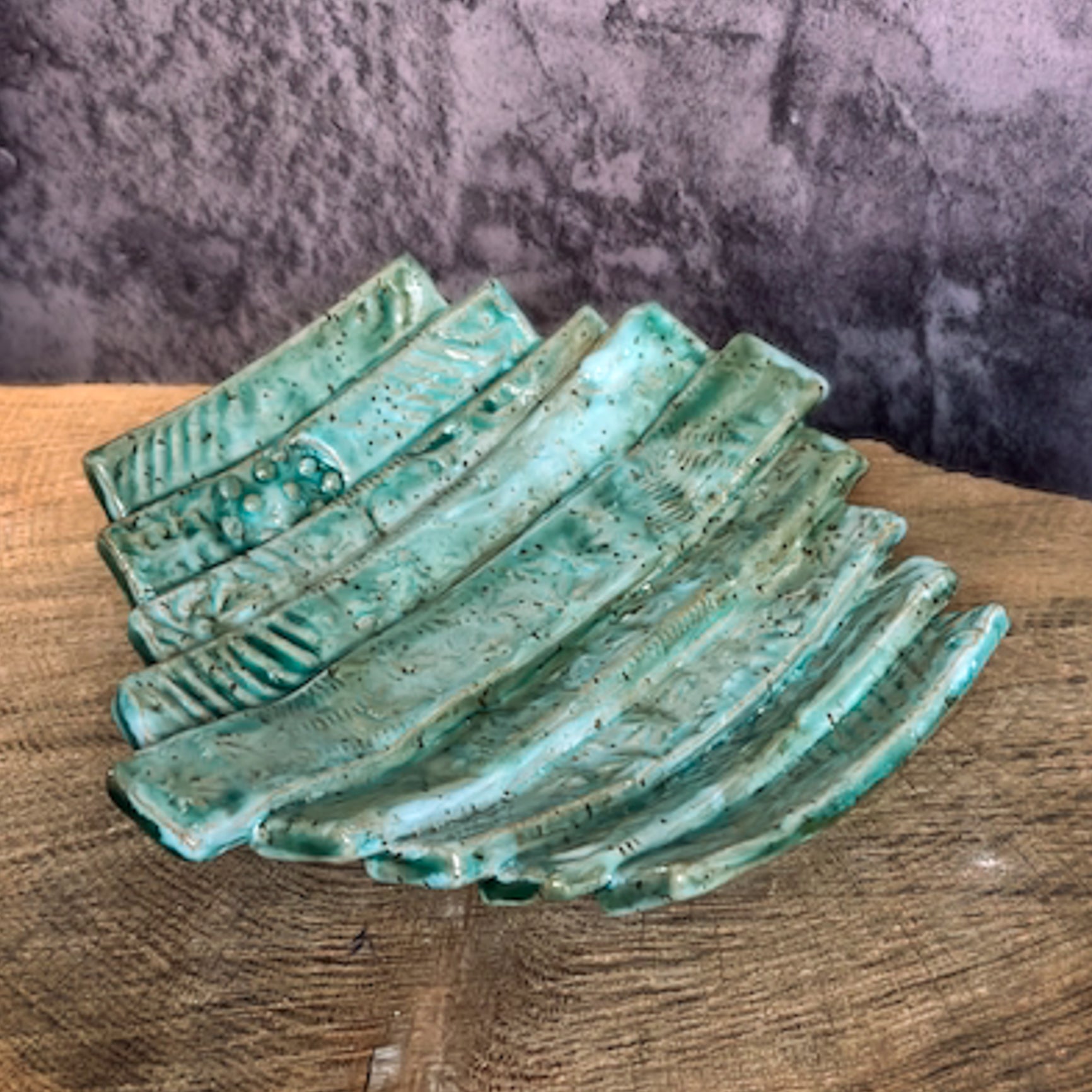 Dish - Slab Strip in Turquoise Green – Marvelous Mud Pottery Studio